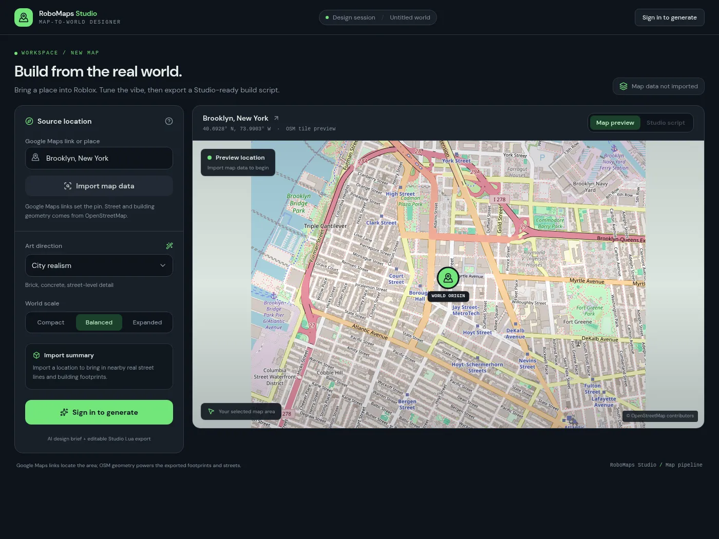 RoboMaps AI Designer