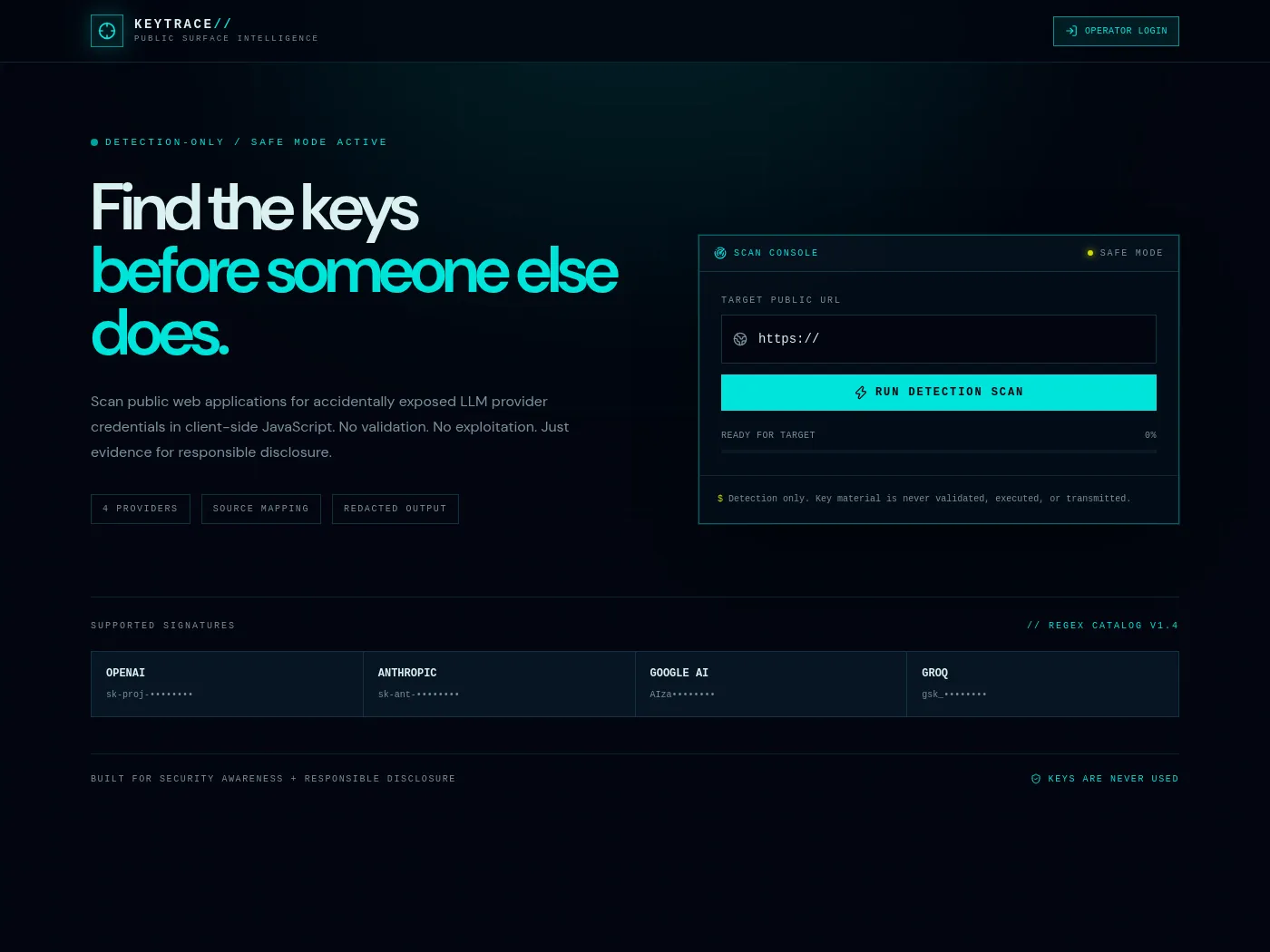 LLM Key Scanner