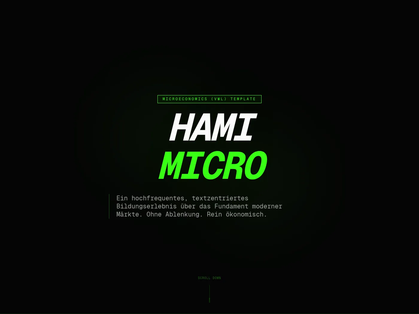 Hami Microeconomics Template