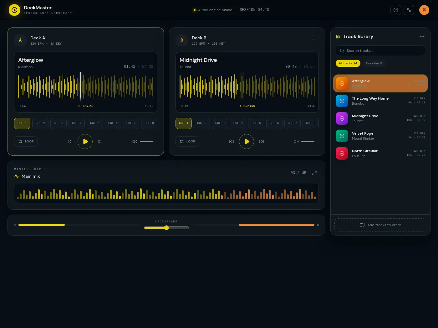 DeckMaster DJ Simulator