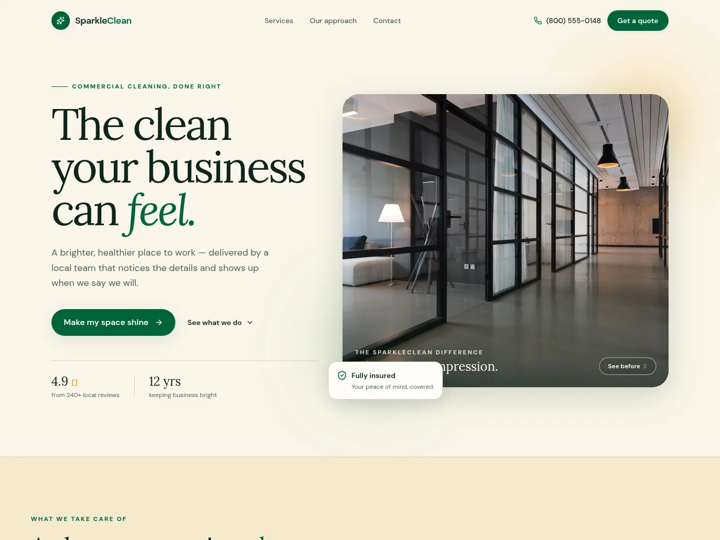 SparkleClean Biz Portal