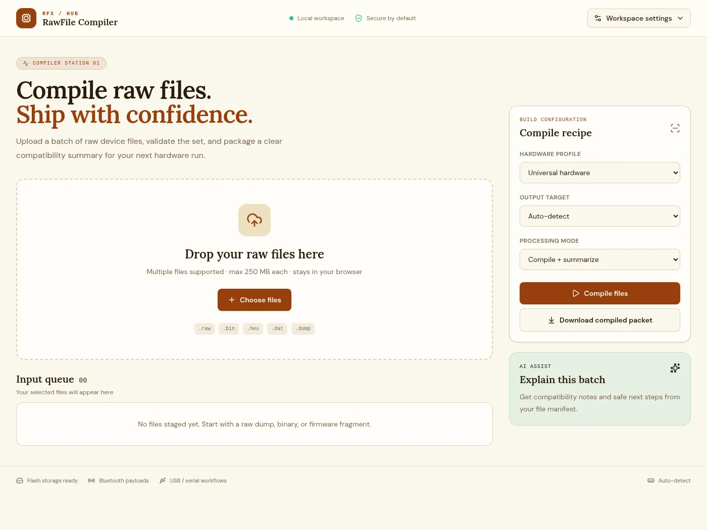 RawFile Compiler Hub