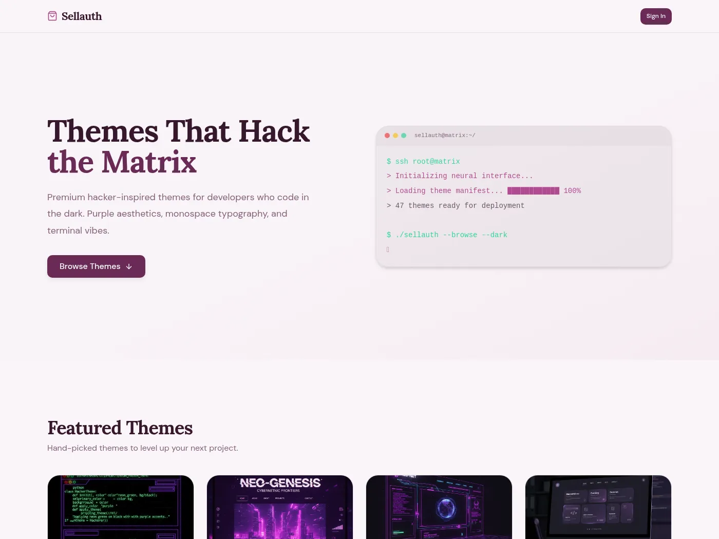 Sellauth Theme Market