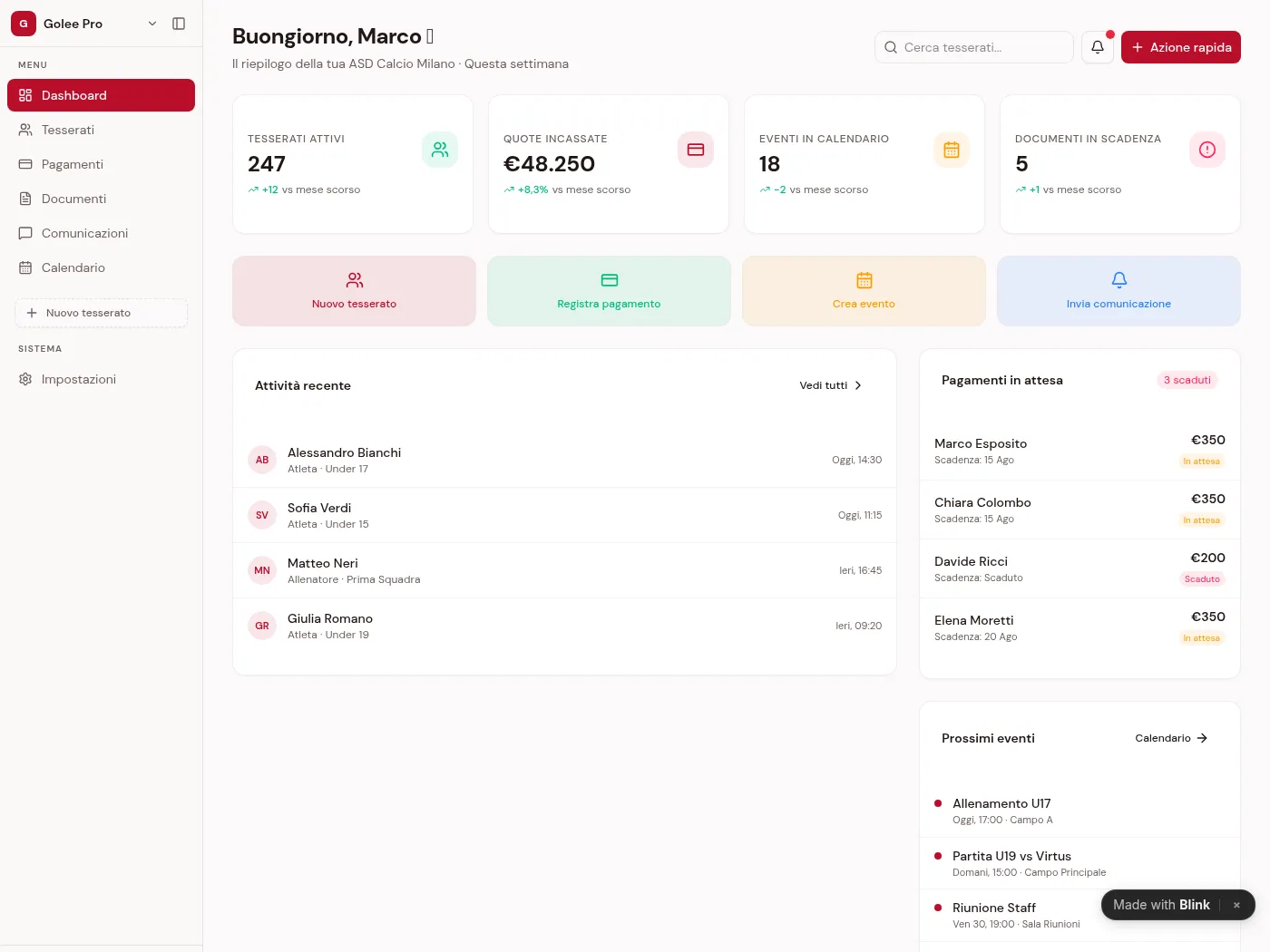 Golee Manager Pro