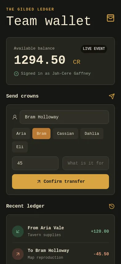 LARP Wallet Mobile