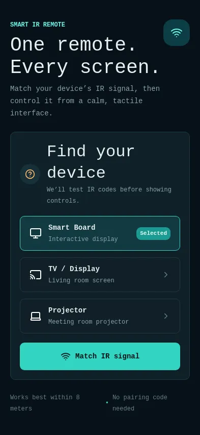Smart IR Remote App