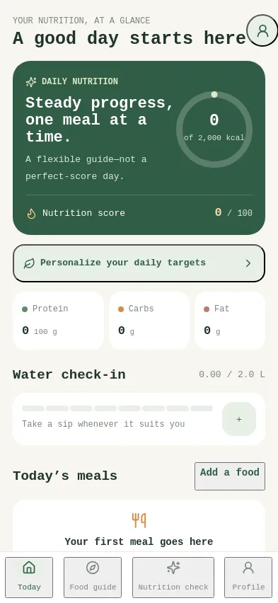NutriGuide AI Nutrition App
