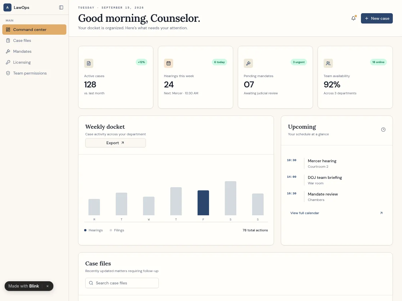 LawOps FiveM Dashboard