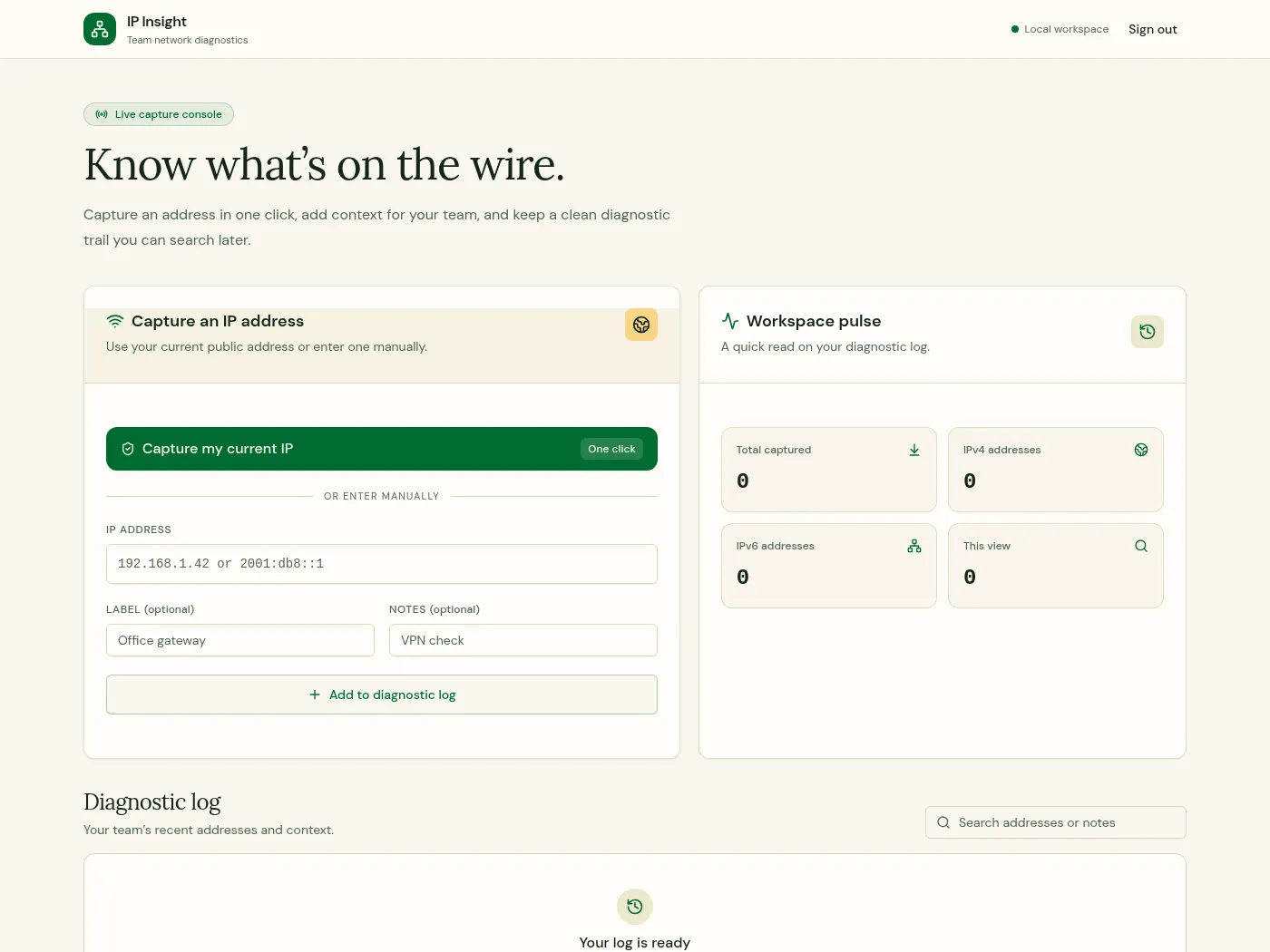 IP Insight Dashboard