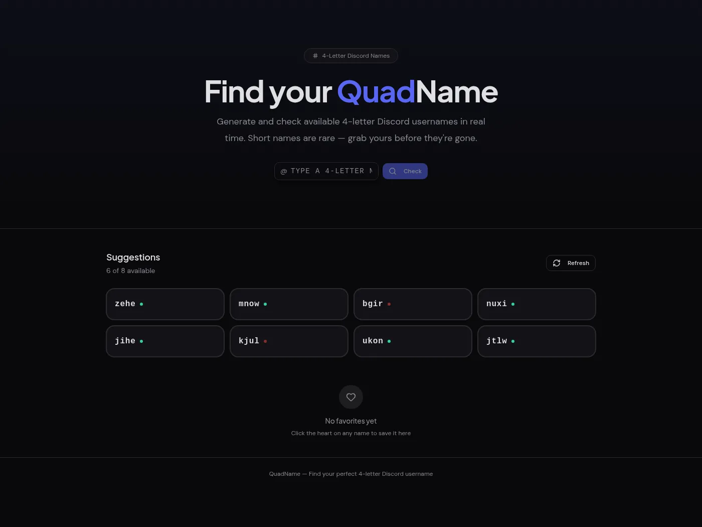 QuadName Discord Finder