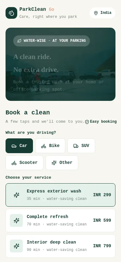 ParkClean Go