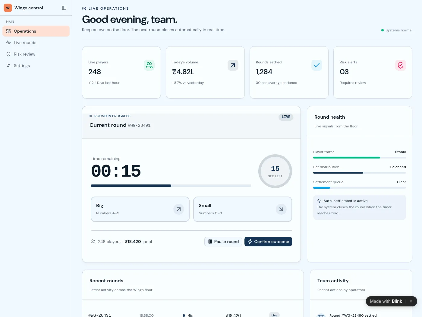 Wingo Admin Panel