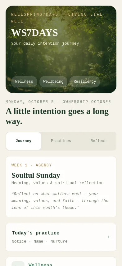 Wellness App Launchpad