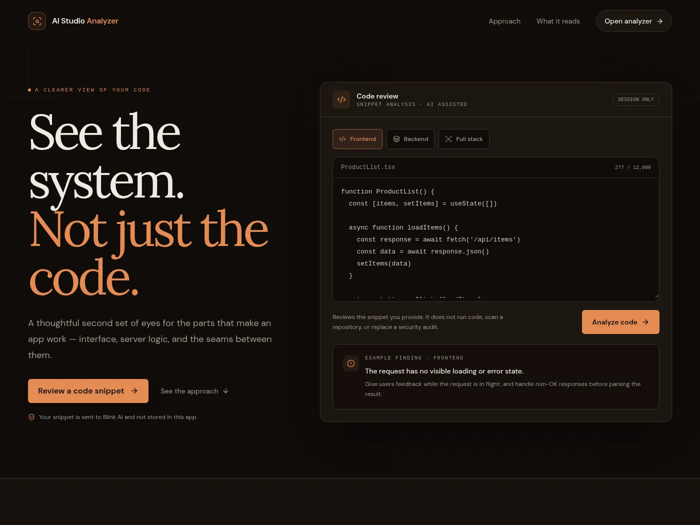 AiStudio Analyzer