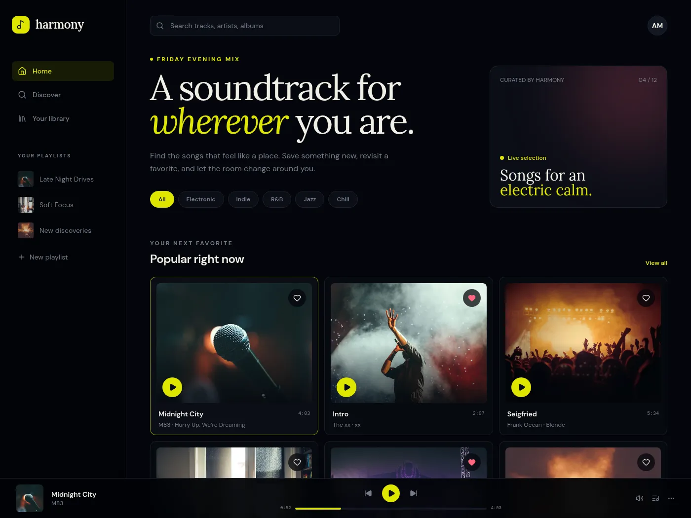 Harmony Web Player