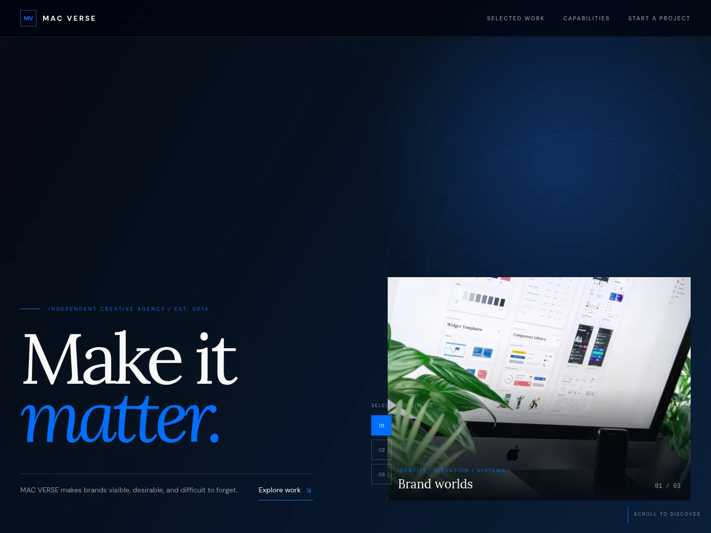 MAC VERSE Creative Site