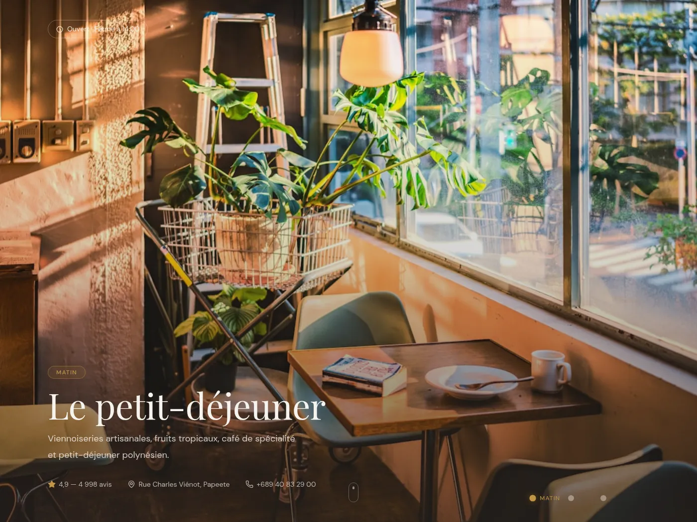 Moko Café Tahiti Web