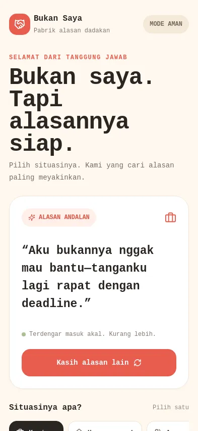 Bukan Saya App