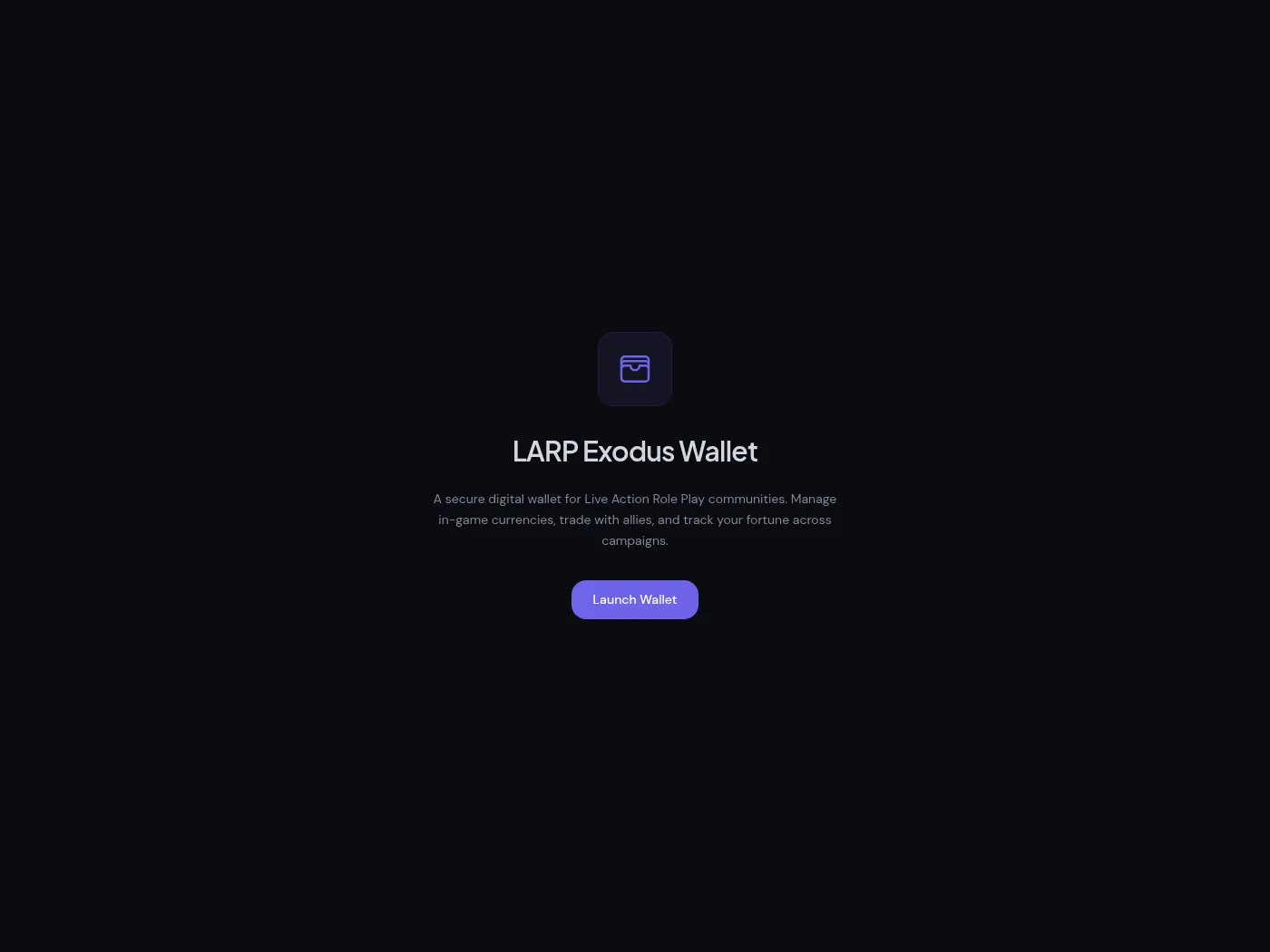 LARP Exodus Wallet
