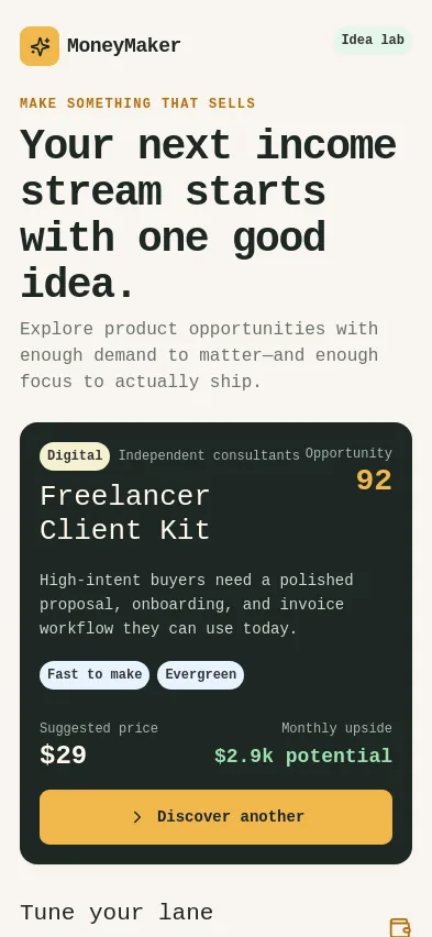 MoneyMaker Designer