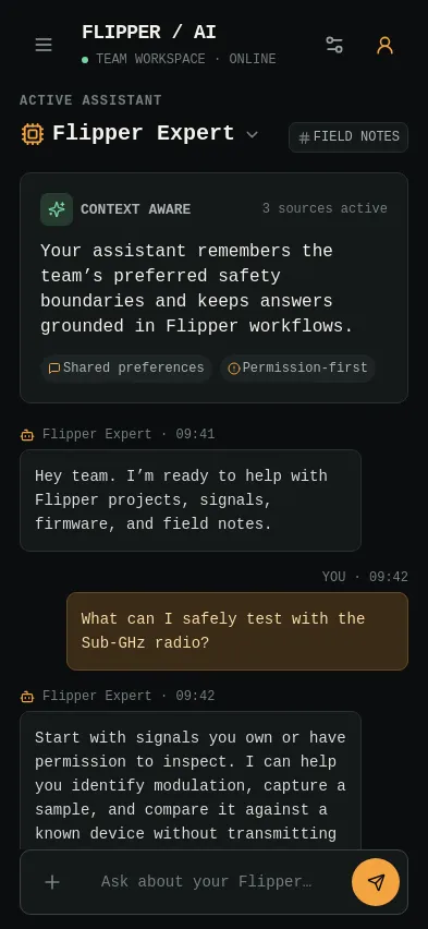 Flipper Zero AI Assistant