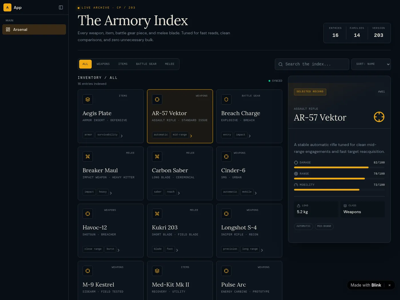 CP Weapons Tracker
