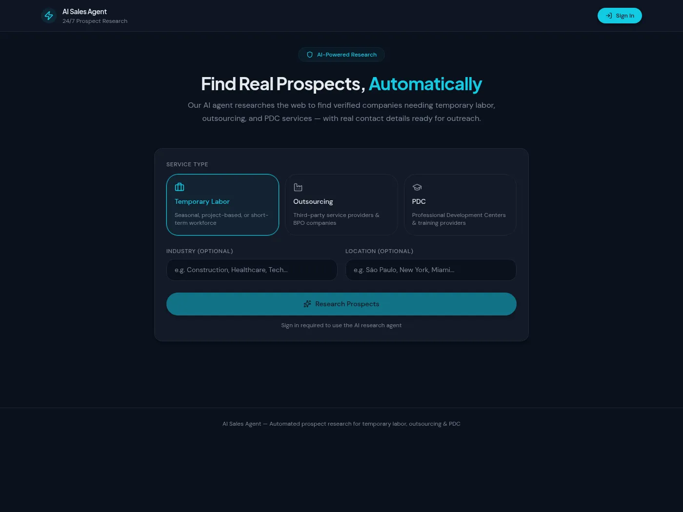 24/7 AI Sales Agent