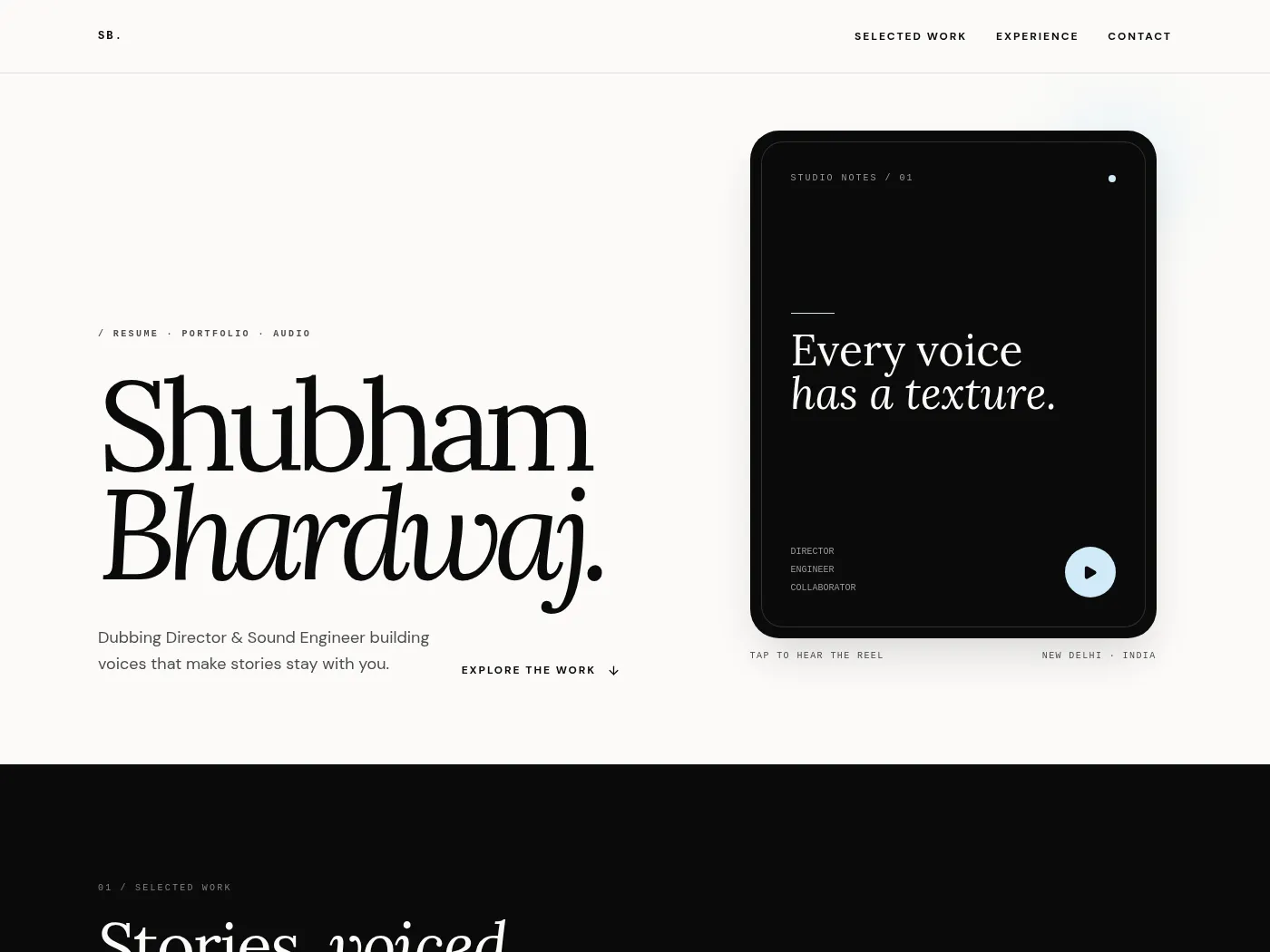 Clipfolio Resume Site