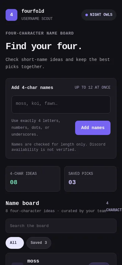 Discord Username Checker