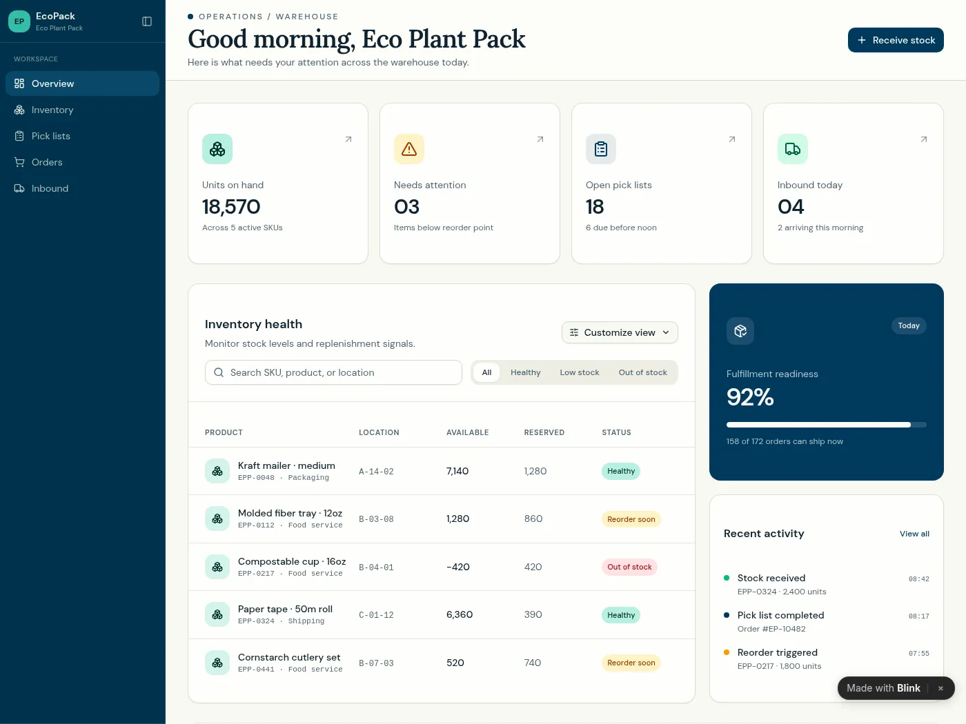 EcoPack CRM & WMS