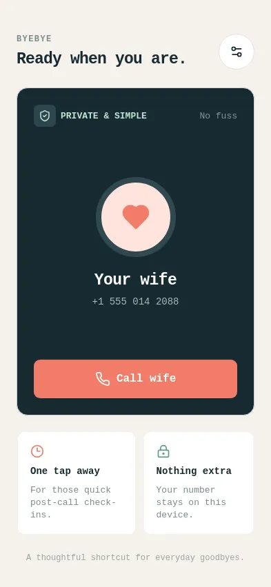 ByeBye Call Assistant