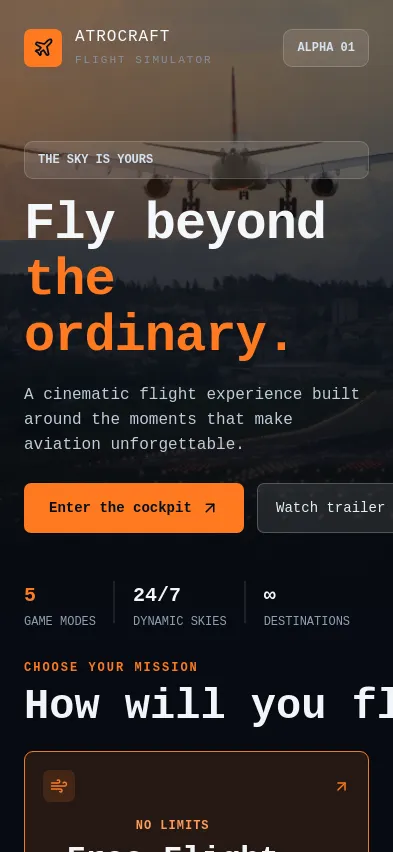 AtroCraft Flight Sim