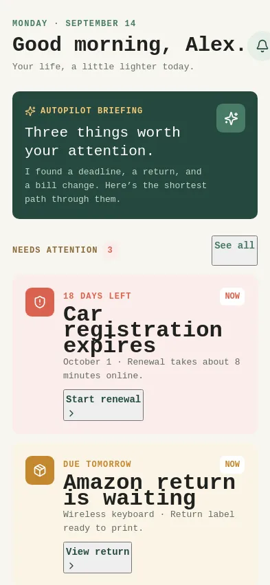 LifeOS Autopilot