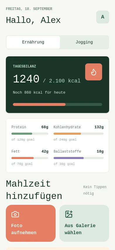 NutriSnap & Jog Tracker