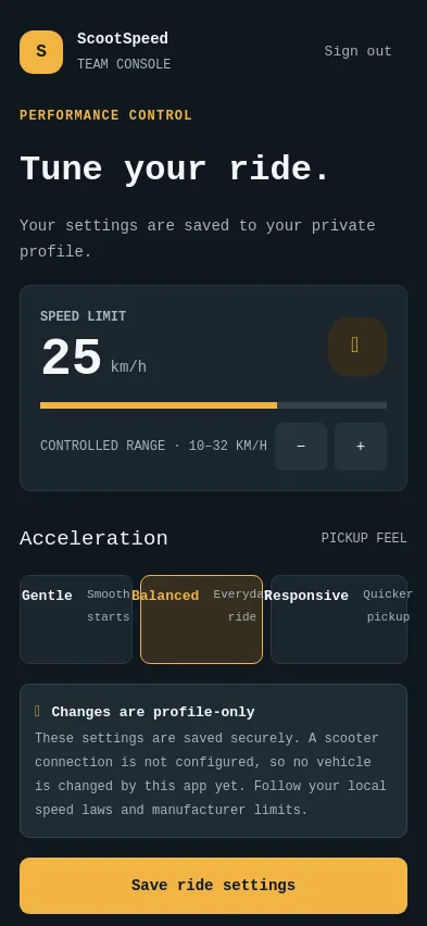 ScootSpeed Mobile