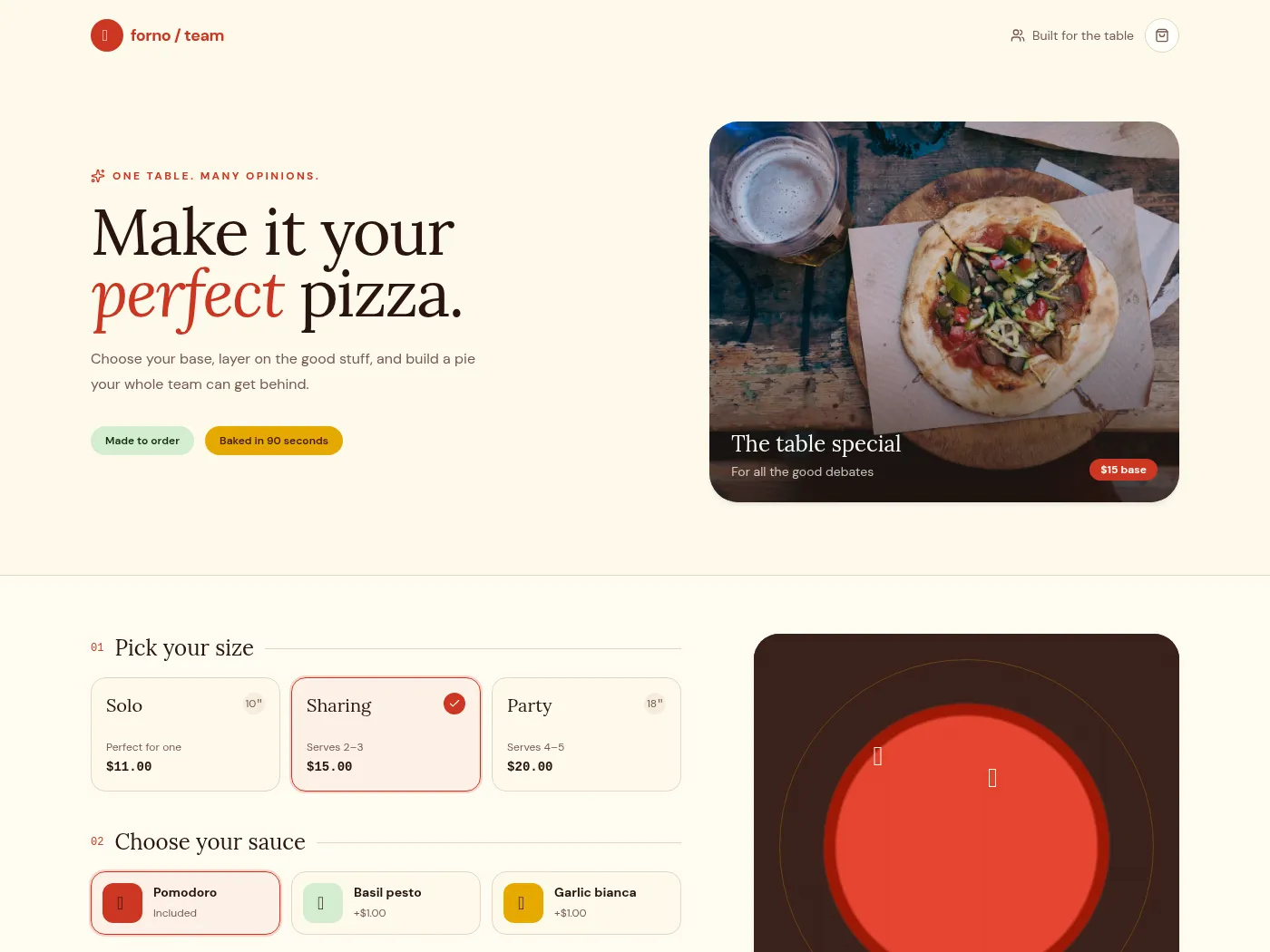 Perfect Pizza Builder