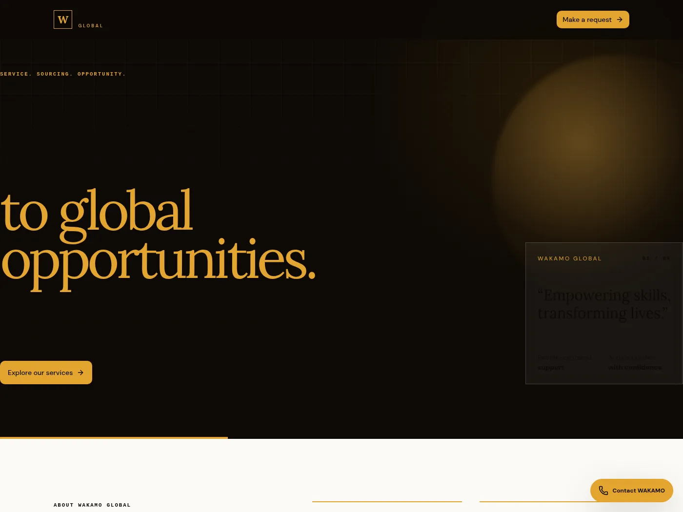 WAKAMO GLOBAL Website Revamp