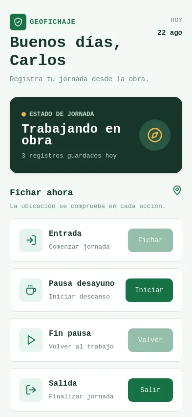 GeoFichaje Empleados
