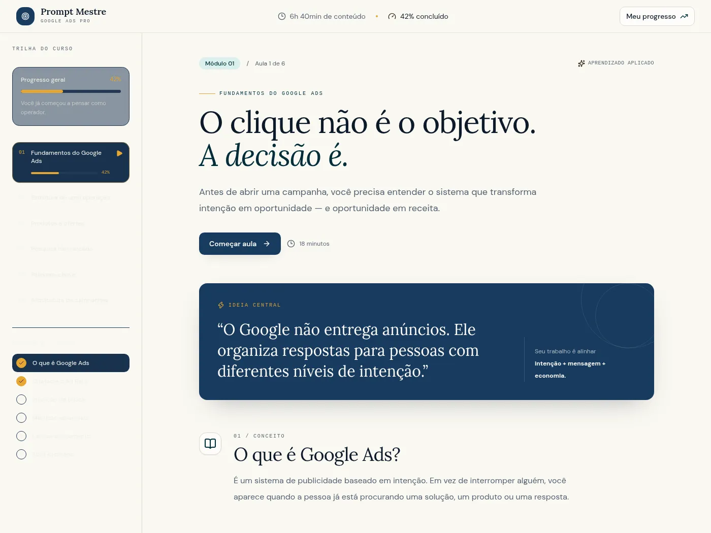 Prompt Mestre — Google Ads Pro