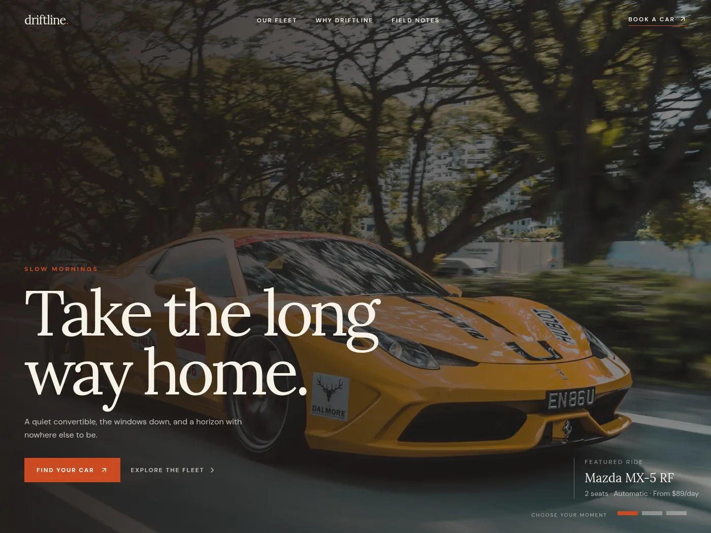 Rental Car Animations