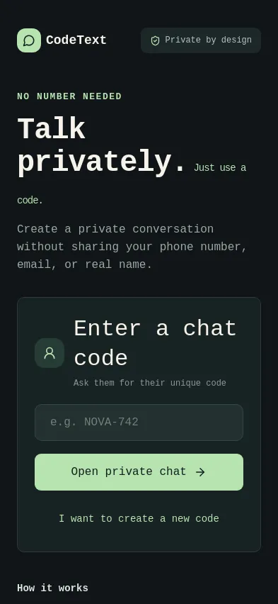 CodeText Messenger