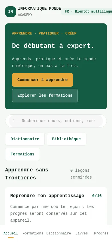 InformatiqueMonde Academy