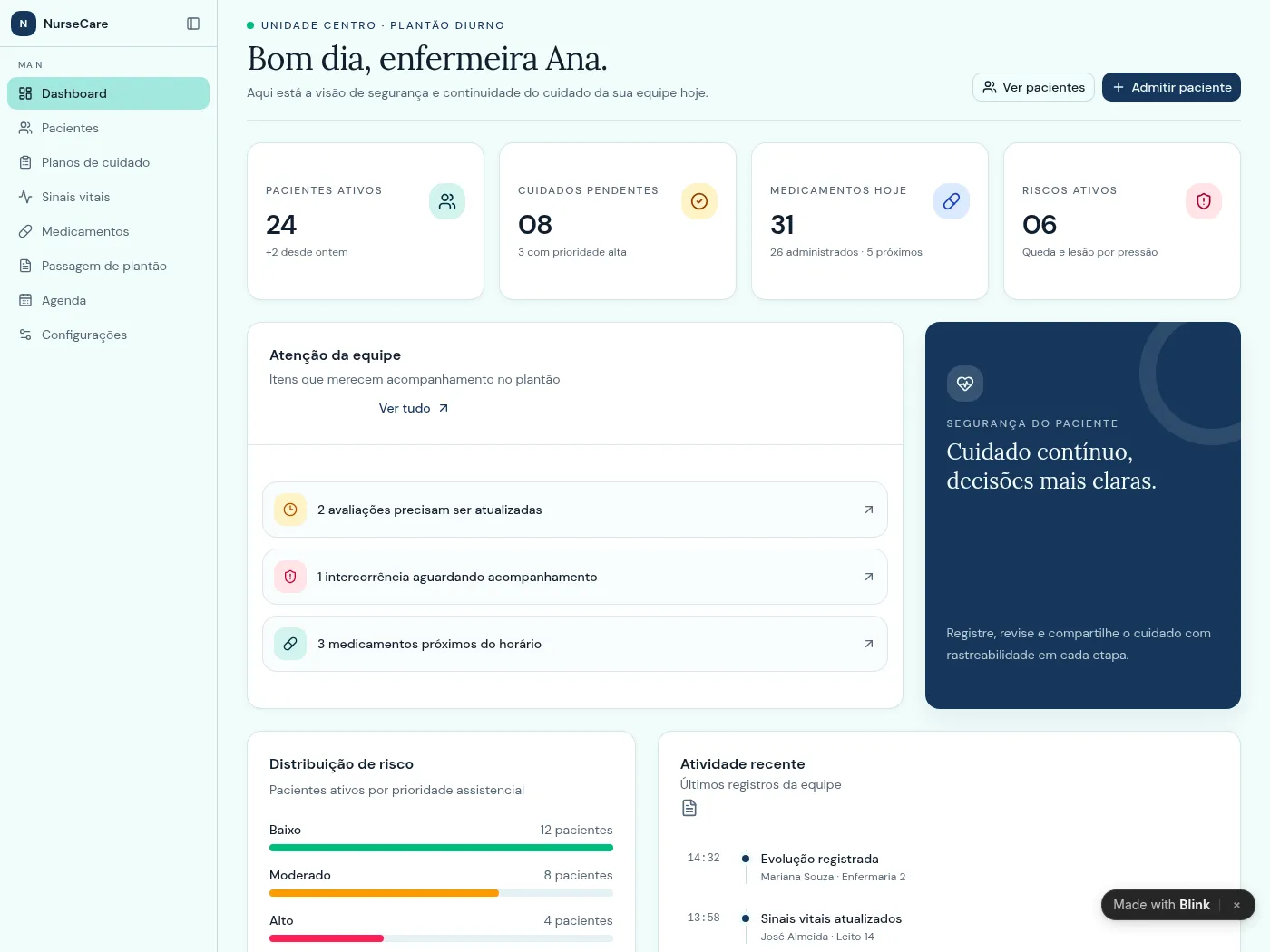 NurseCare – Gestão de Enfermagem