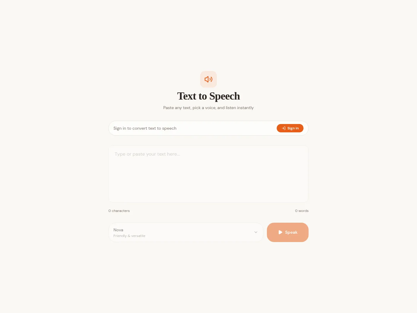 Text Voice Over