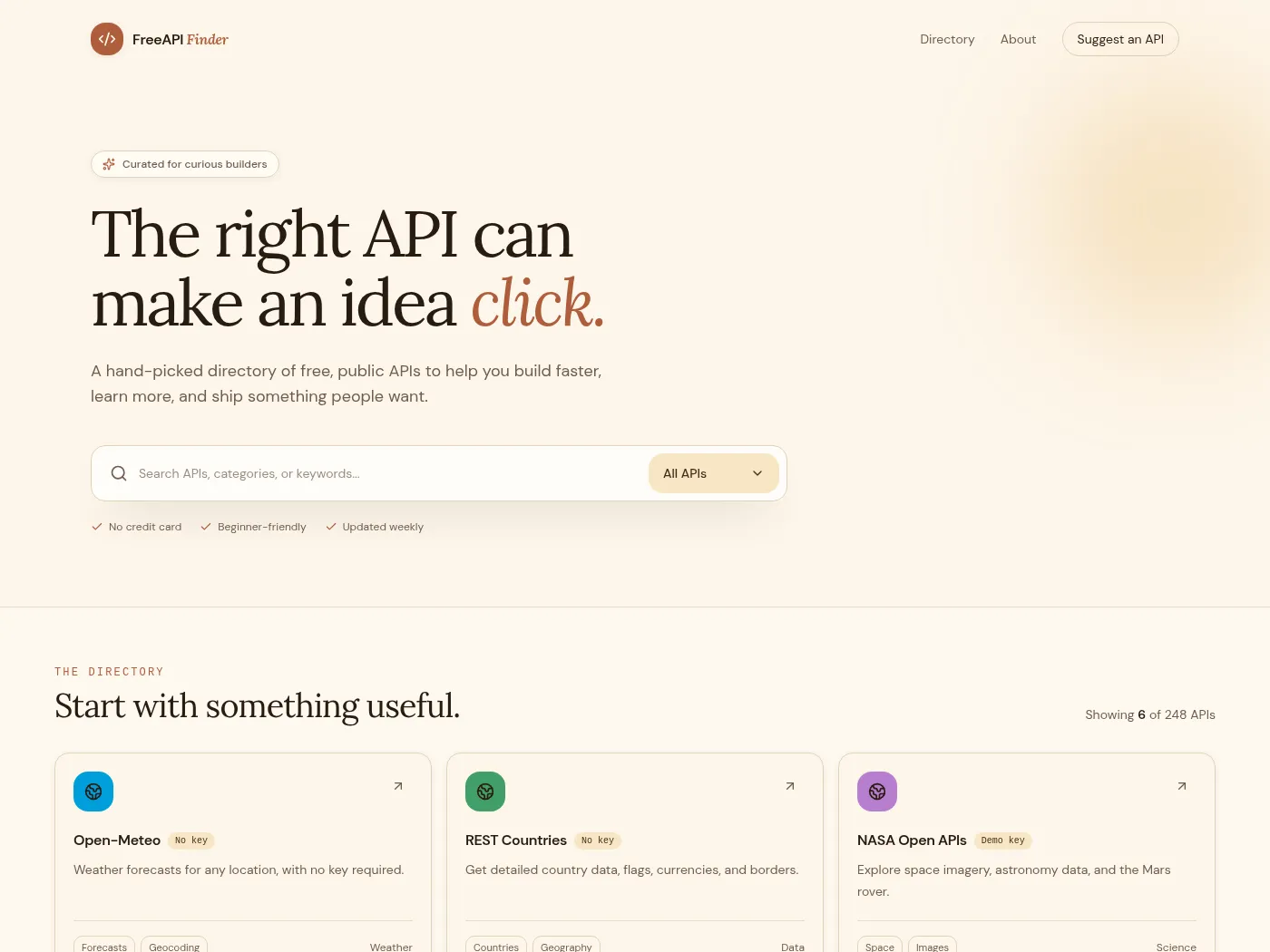 FreeAPI Finder