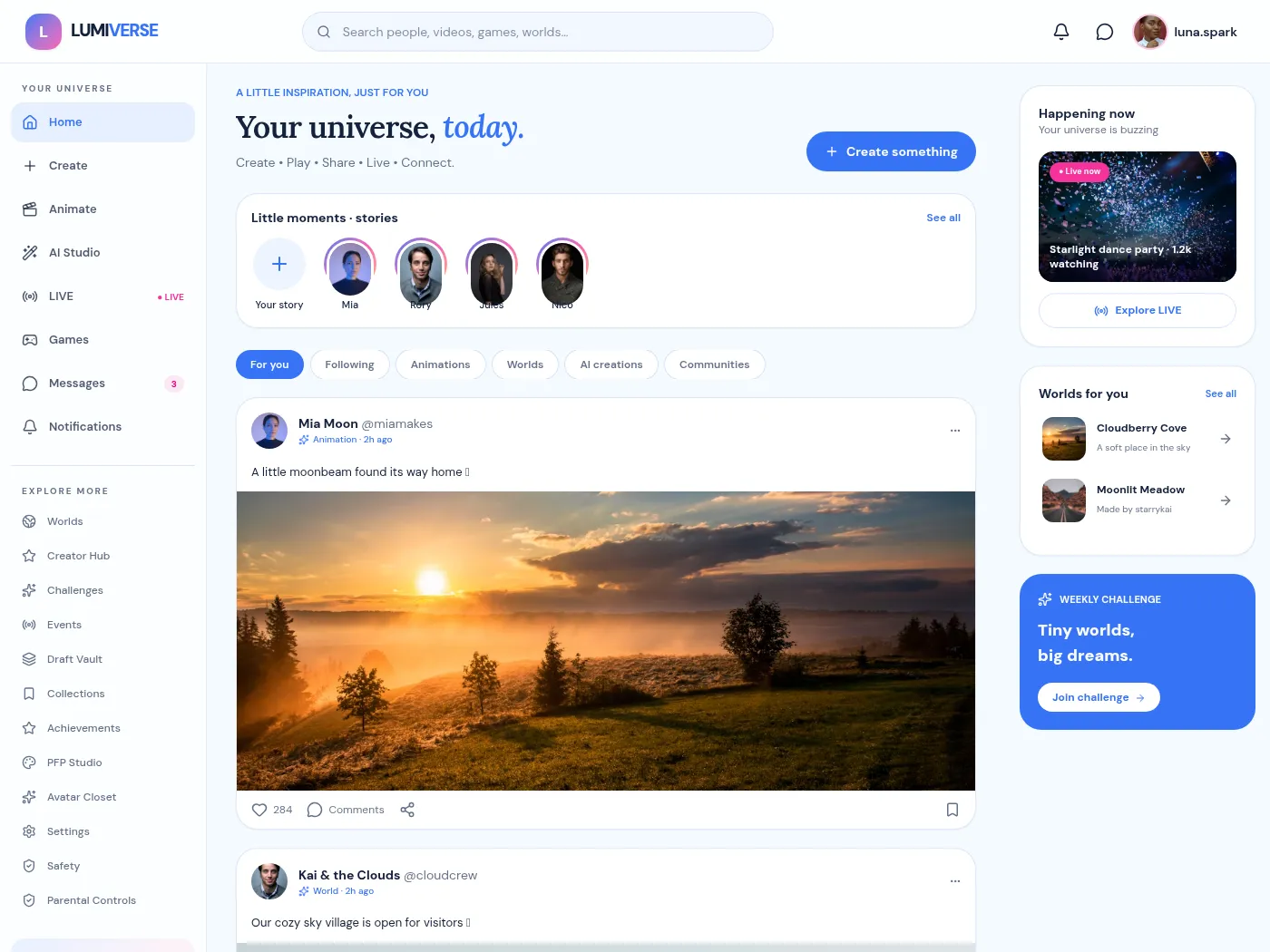 LUMIVERSE Universe Platform