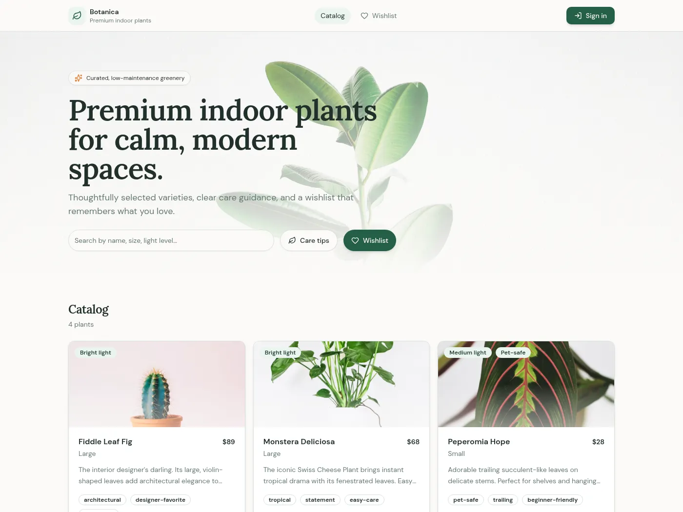 Botanica Premium Indoor Plant Shop (Remix)
