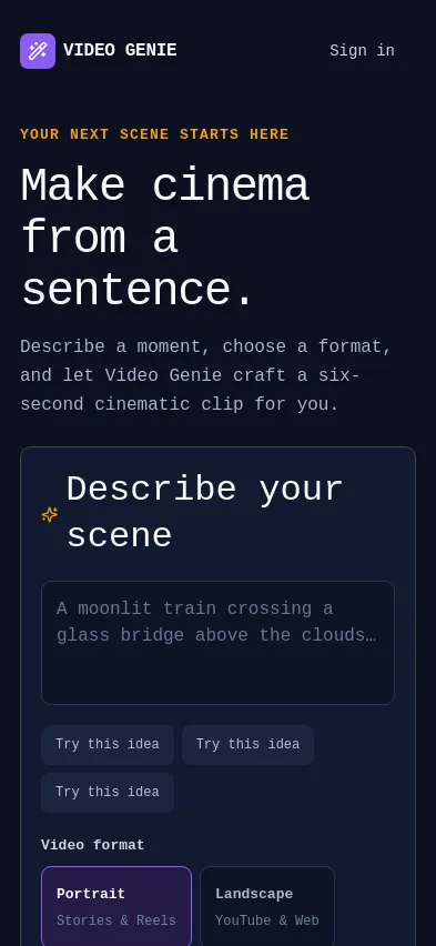 AI Video Genie