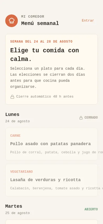 Menu Planner iOS App