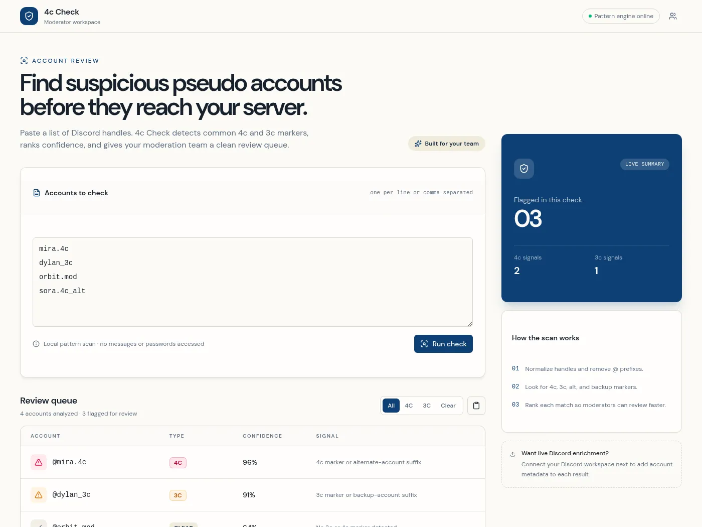 4c Discord Account Checker